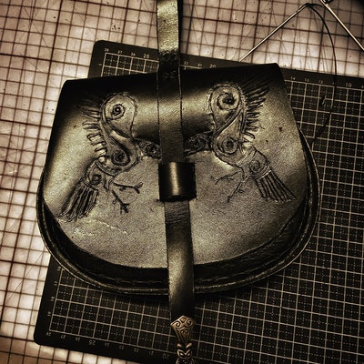 Birka Viking Leather Pouch Digital Pattern Video - Etsy