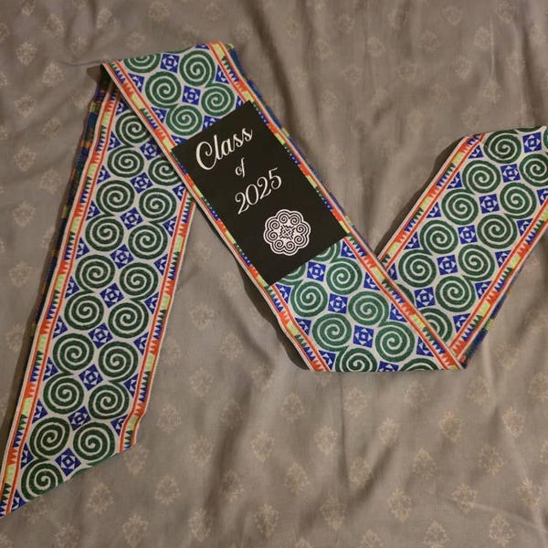 64.99 | Hmongstoles.com | Hmong Graduation Stole | Not Lined | Machine ...