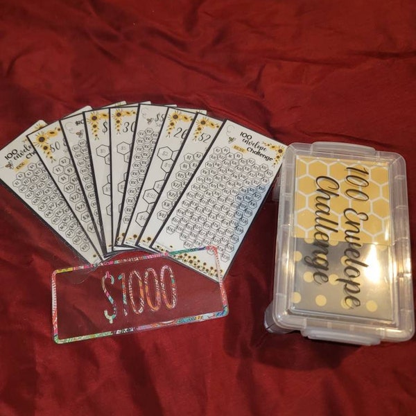 100 Envelope Challenge Box | Money Saving Challenge | 100 Envelope ...