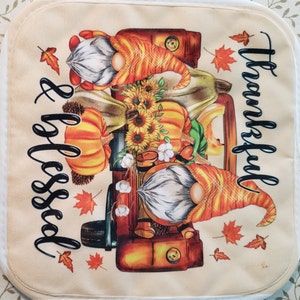 Thankful Blessed Gnomes Truck Png, Sublimation Designs Downloads, Fall ...