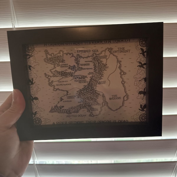 Fourth Wing Map Print | Hand Drawn Art Print - Etsy