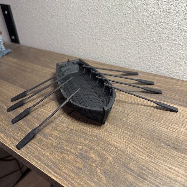 Long Boat - Row Boat - the Lost Islands - Printable Scenery 28mm 32mm ...