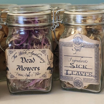 30 Witchy SPELL LABELS, Personalize Your Wicca Spells and Potions ...