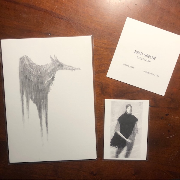 Seer Art Print, 8x10. Mystical Gothic Fantasy Drawing of Occult Witch ...