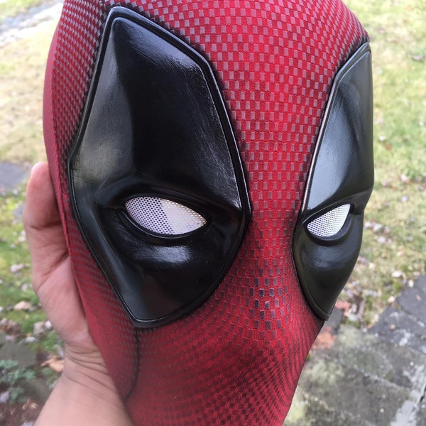 Customizable Deadpool Mask, Wearable Mask With Magnetic Lenses, Cosplay ...