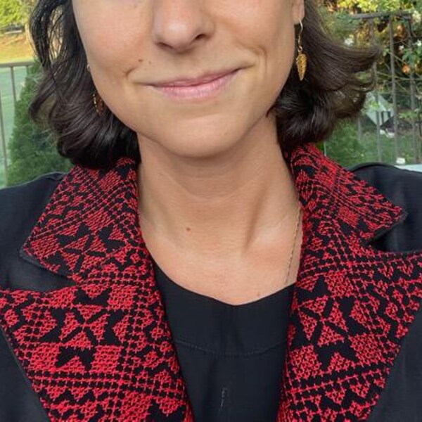 Palestine Embroidery Jacket - Sea Through Black Jacket - Cover up ...