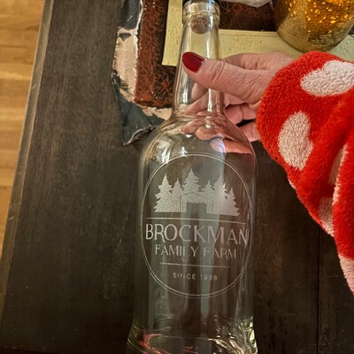 Custom Etched Infinity Bottle - Etsy