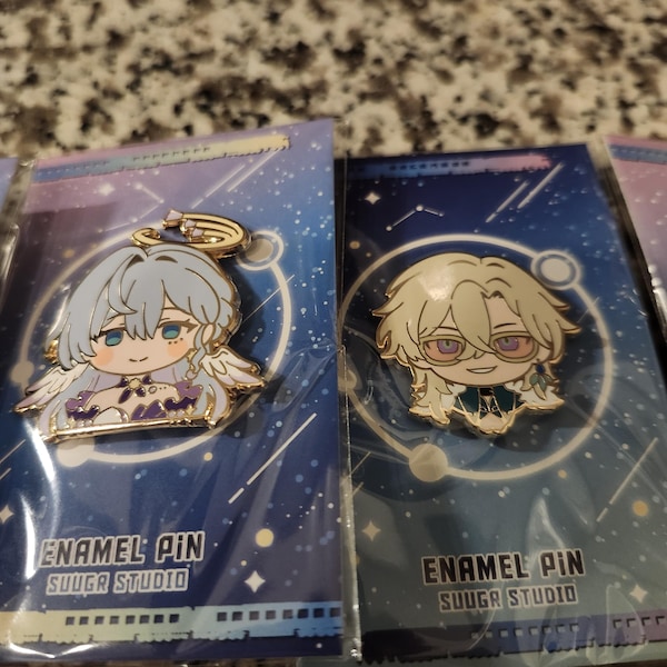 HSR Sunday and Robin Honkai Star Rail Hard Enamel Pin - Etsy