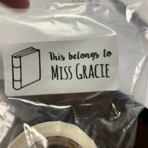 Book Stickers This Belongs to Labels Roll of Teacher Labels Book ...