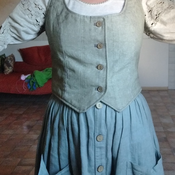 Fitted Reversible Vest PDF Sewing Pattern, Sizes 0-12, Digital Sewing ...