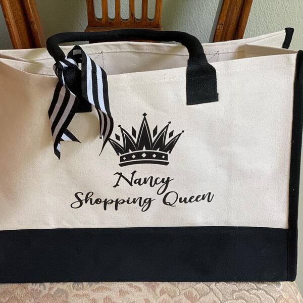 Custom Tote Bags, Beach Tote Bag, Personalized 4 Favorite Things Bag ...