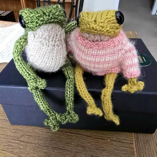 FROG & TOAD, Couple Frog, Duo Frogs, Amigurumi Frog, Knitted Frog ...