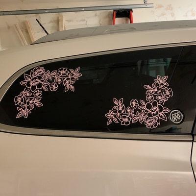 Flower Vinyl Decal Sticker for Cars, Trucks, Suvs, Laptop, Window ...