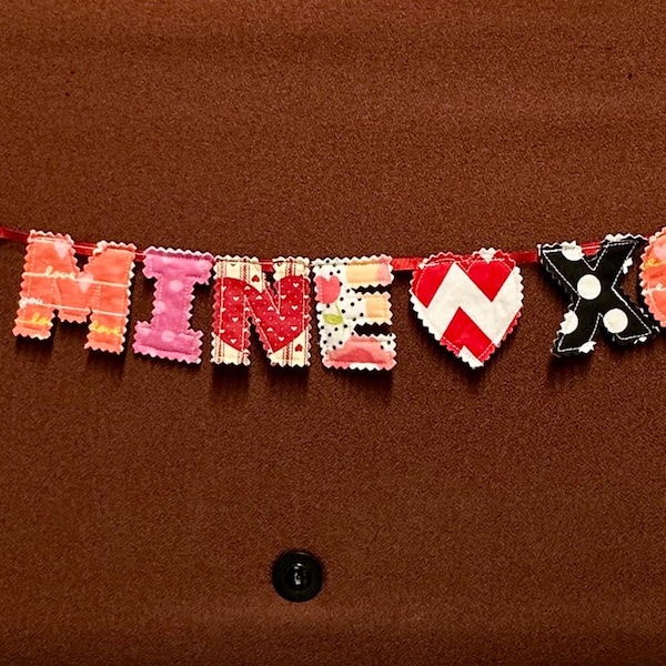 Holiday Quilted Mini Letter Banner: Unique Garland Decoration - Etsy