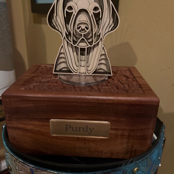 3D Wooden Labrador Retriever Mandala: Dog Memorial Decor - Etsy