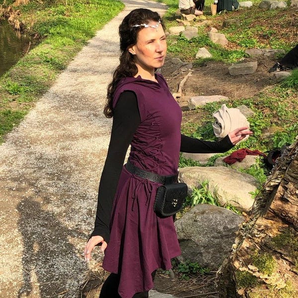 Enchanted Elven Cloak Pixie Cape Fairy Costume Forest Green Cloak ...