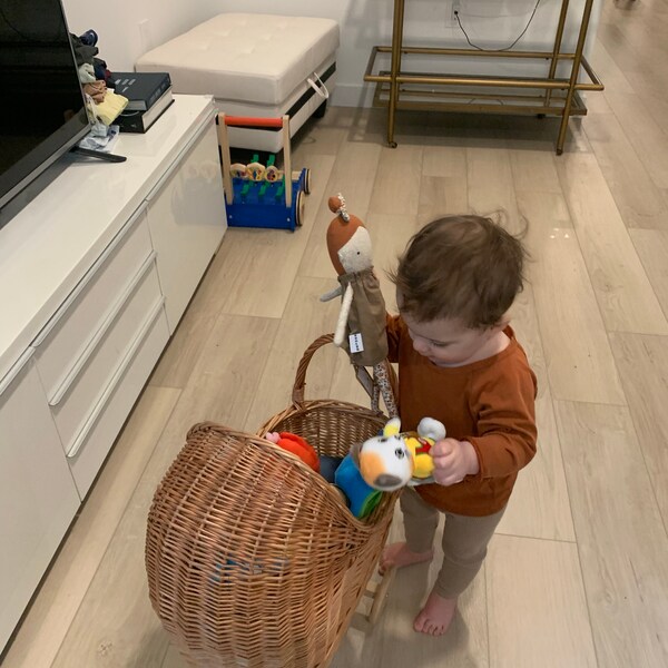 Millie - Top Knot Girl / Freckle Ginger Hair Doll / Red Head / Textile ...