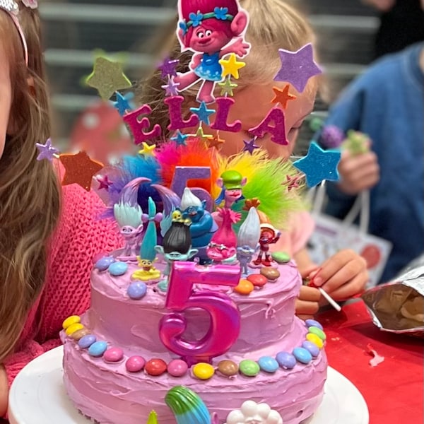 Princess Poppy Troll Cake Topper / Centre Piece - Etsy