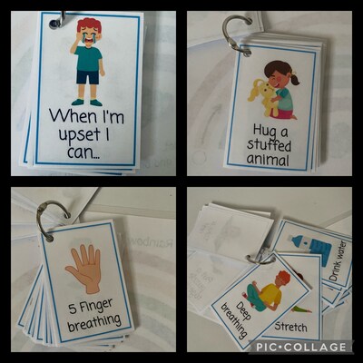 Calm Down Strategy Cards Calm Activities Tools Autism ASD - Etsy