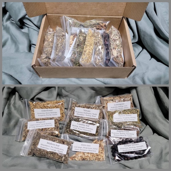 Apothecary Box Kit Beginner Advanced 20-25-30 Herbs Natural Herbalism ...