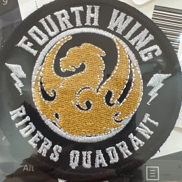 Fourth Wing Embroidered Patch, Fourth Wing Iron on Patch, Official ...