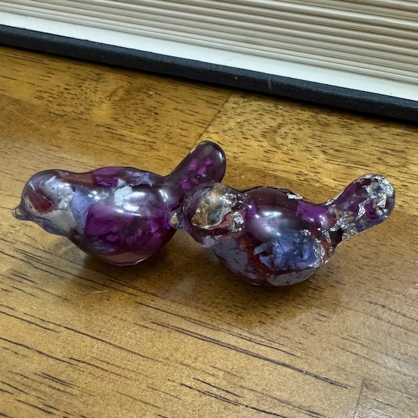 Custom Made Bird Made With Your Dried Flowers, Songbird Keepsake, Bird ...