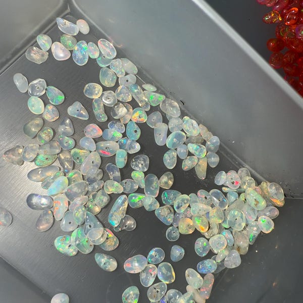 Ethiopian Opal Bottle Necklace, Natural Opals, Genuine Ethiopian Opals ...
