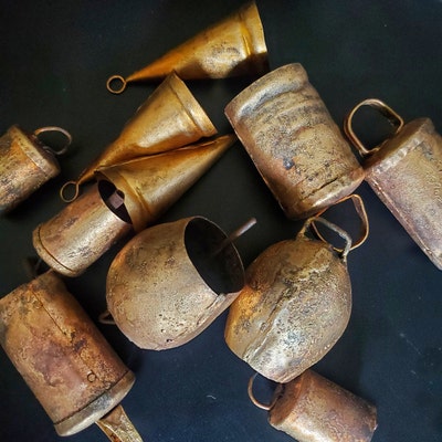 Clever Mix of Beautiful Old World Tin Bells/11 Bells - Etsy