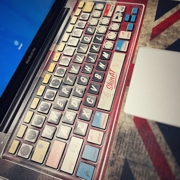 Old Poster Keyboard Stickers Laptop Keyboard Cover Vinyl MacBook ...
