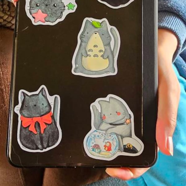 Sook Sprites / Cat Art Print / Soot Sprite Cat / Anime Art Print ...