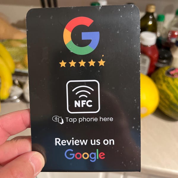 Google Tent Cards Table Review Rating QR Code, Custom Card, Printed ...