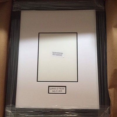 16x20 Signature Mat Kit WITH Frame. Silver, Gold, White and Black ...