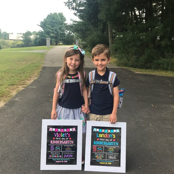 First Day of First Grade Sign PRINTABLE, 1st First Day of School Sign ...