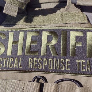 CTSFO Embroidery Patch 10x4 and 5x2 Inches Hook Backing All | Etsy