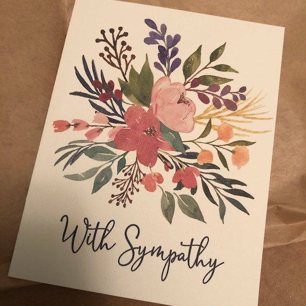 Sympathy Card Set | Condolence Cards | Deepest Sympathies | Grief ...