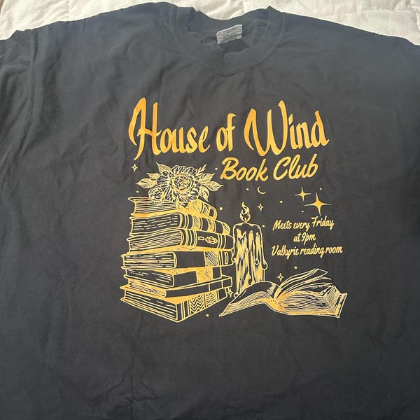 ACOTAR House of Wind Book Club Shirt | Night Court Velaris House of ...
