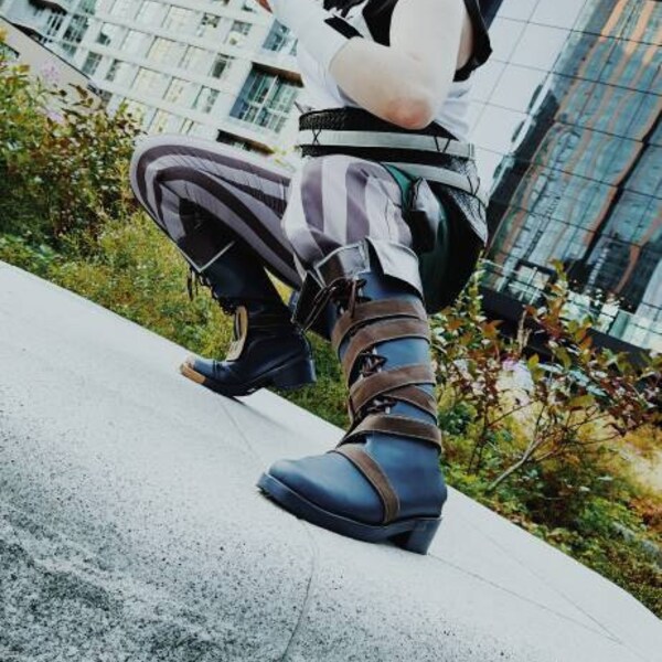 Made to Order Custom Made Hand Made Maka Albarn Boots Shoes Customized ...