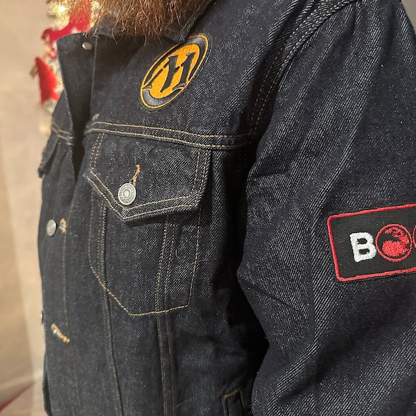 CUSTOM Embroidery Patch for Back of Denim Jacket DEPOSIT - Etsy