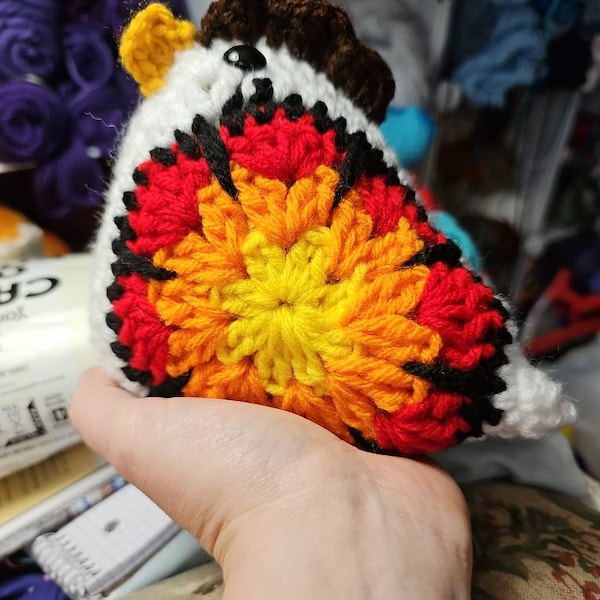 Granny Square Chicken Crochet Pattern · DIY Yarn Fiber Art Tutorial ...