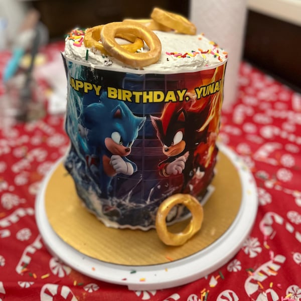 Sonic Edible Sugar Sheets/icing Sheets,cake, Cookies, Cupcake Toppers ...