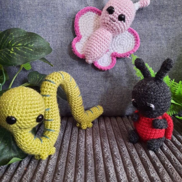 PATTERN PACK - 11 Bug Patterns - Includes Ant, Bee, Butterfly ...