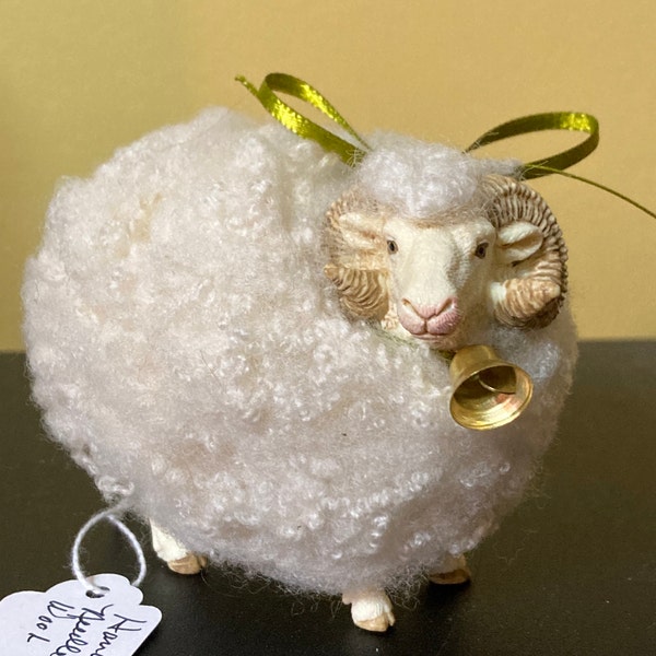Sheep Decor, Sheep Family of Ram, Ewe & Lamb Figurines With Needle ...