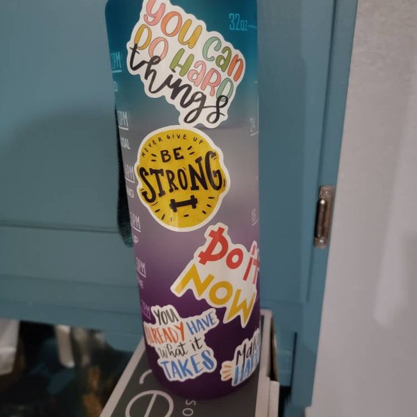 Quotes Words Encouragement Inspirational Happy Quote Colorful Sticker ...