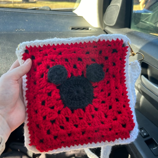 Mouse Ears Granny Square Crochet Pattern, Easy Crochet Pattern, Mouse ...