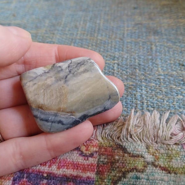 1 X Skye Marble Slice - Polished, Scotland, Skye Marble, Scottish Stone ...