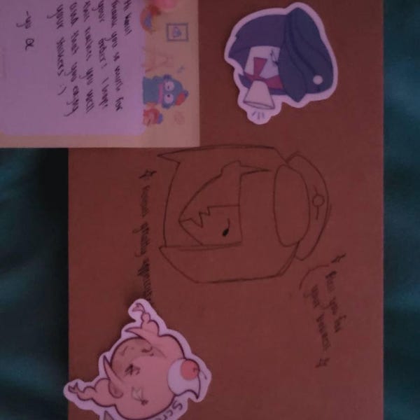 Coral Glasses, Taski Maiden, Ena, Mitu Glossy Sticker, Ena Dream BBQ, 2 ...