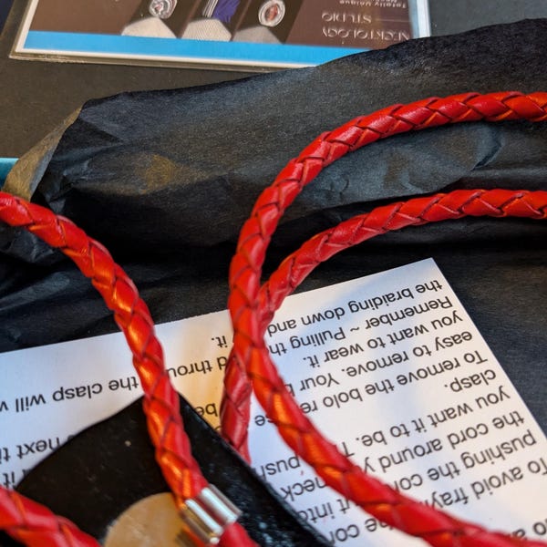 Bolo Tie, Garden Club Series, Orchid Plant, Genuine White Leather Cord ...