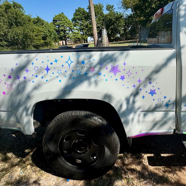Sparkle Star Vinyl Decal Set: Car, Laptop, Tumbler Stickers - Etsy
