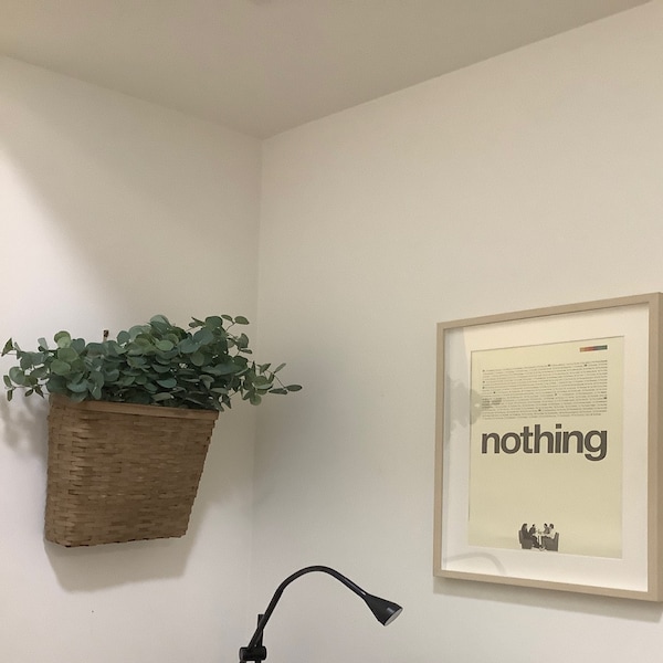 SEINFELD Inspired Poster, Nothing, Art Print - Minimalist, Helvetica ...