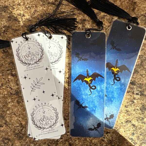 Fantasy Dragon Bookmark, Handmade Bookmark, Fantasy Reader Bookmark ...